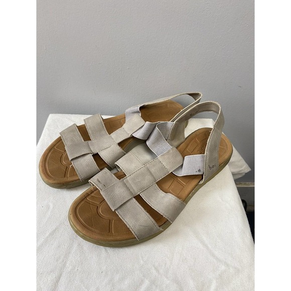 b.o.c. | Shoes | Boc Leather Gray Sandals Strappy Outdoor Womens 9 ...